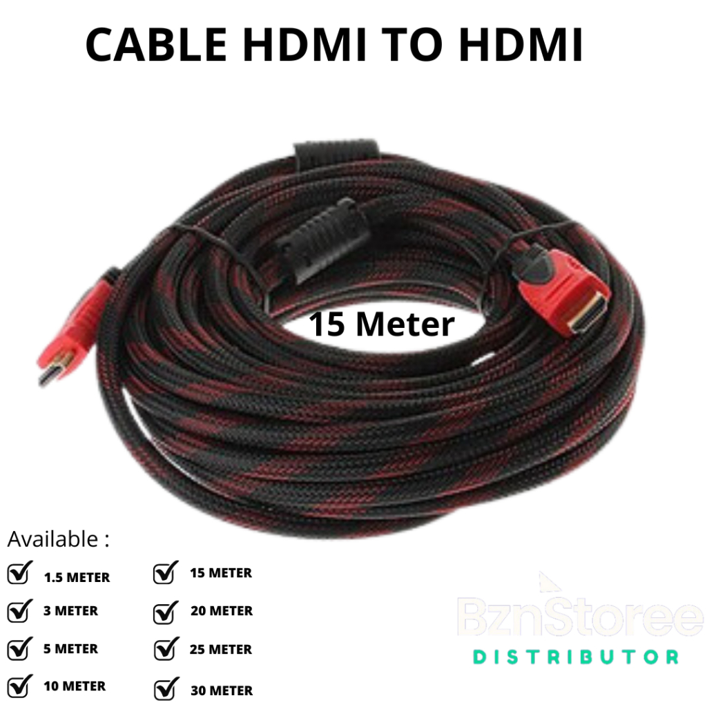 Jual KABEL HDMI 15M JARING / HDMI 15 M / HDMI 15 METER /KABEL HDMI 15 ...