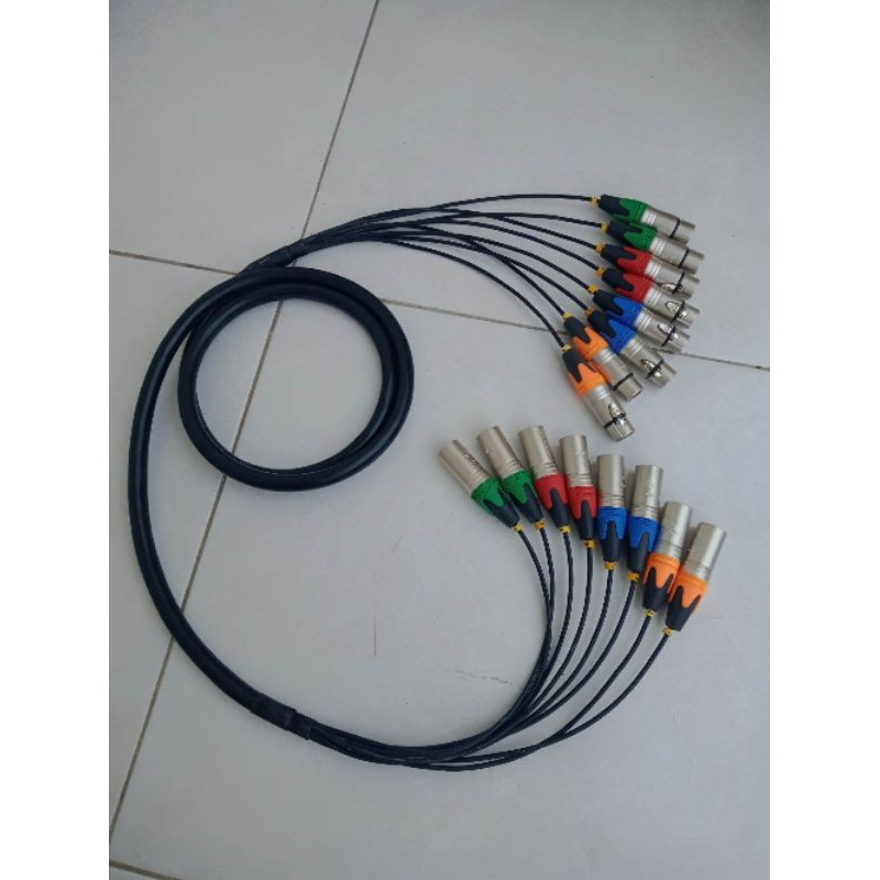 Jual Kabel snake 8ch lengkap jeck xlr input | Shopee Indonesia