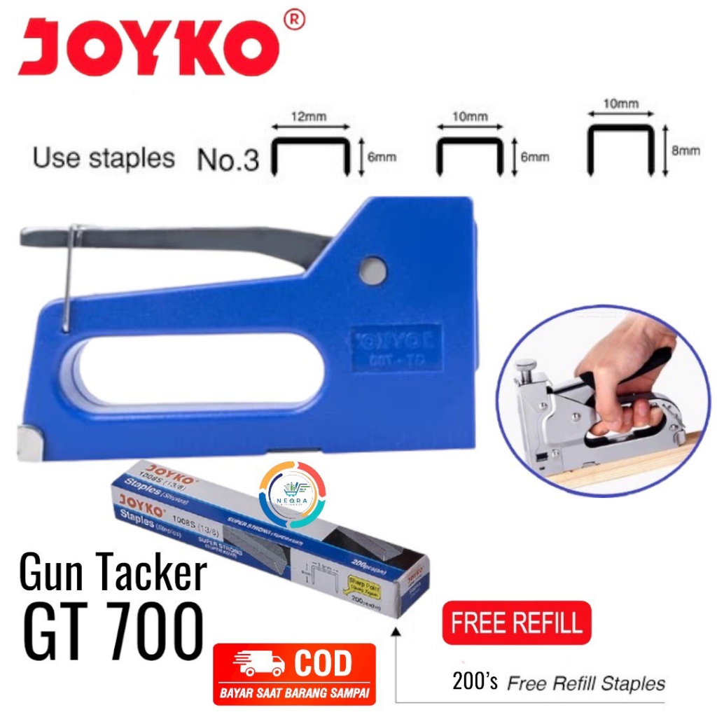 Jual Joyko Gun Tacker GT-700 | Stepler Tembak | Shopee Indonesia