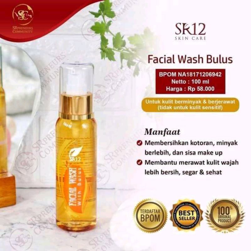 Jual facial wash bulus sr12 | Shopee Indonesia
