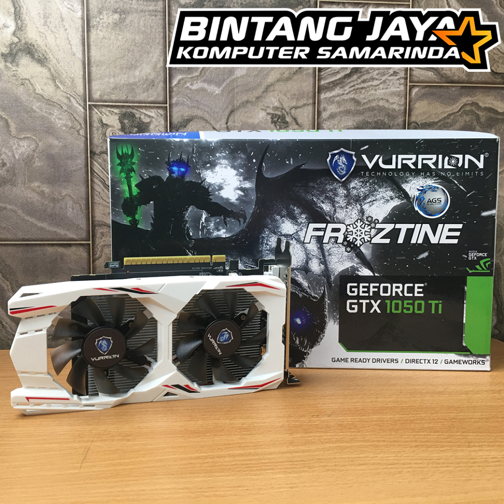Jual VGA Vurrion FROZTINE GeForce GTX 1050 Ti 4GB GDDR5 Dual Fan | Shopee Indonesia