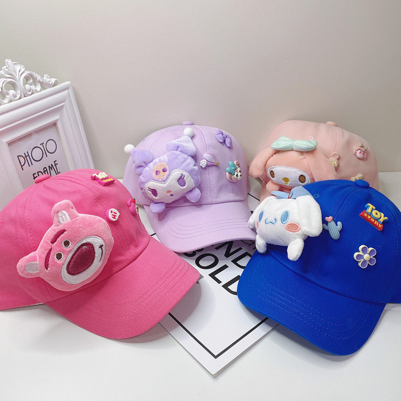 Jual Topi baseball plush cap anak motif lotso / kuromi / cinamonroll ...