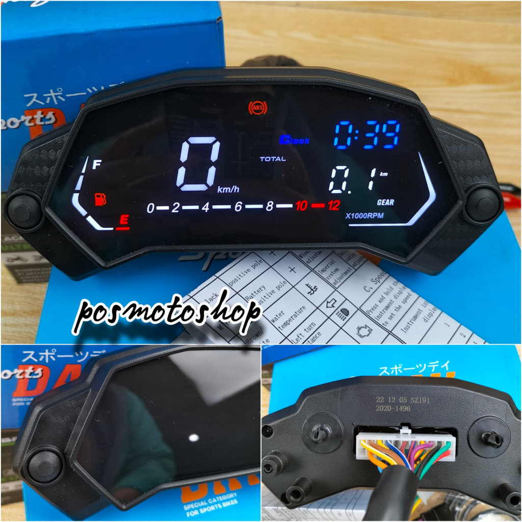 Jual Spido Digital ninja Mono 250 fi full digital Sportday Pangkon CNC ...