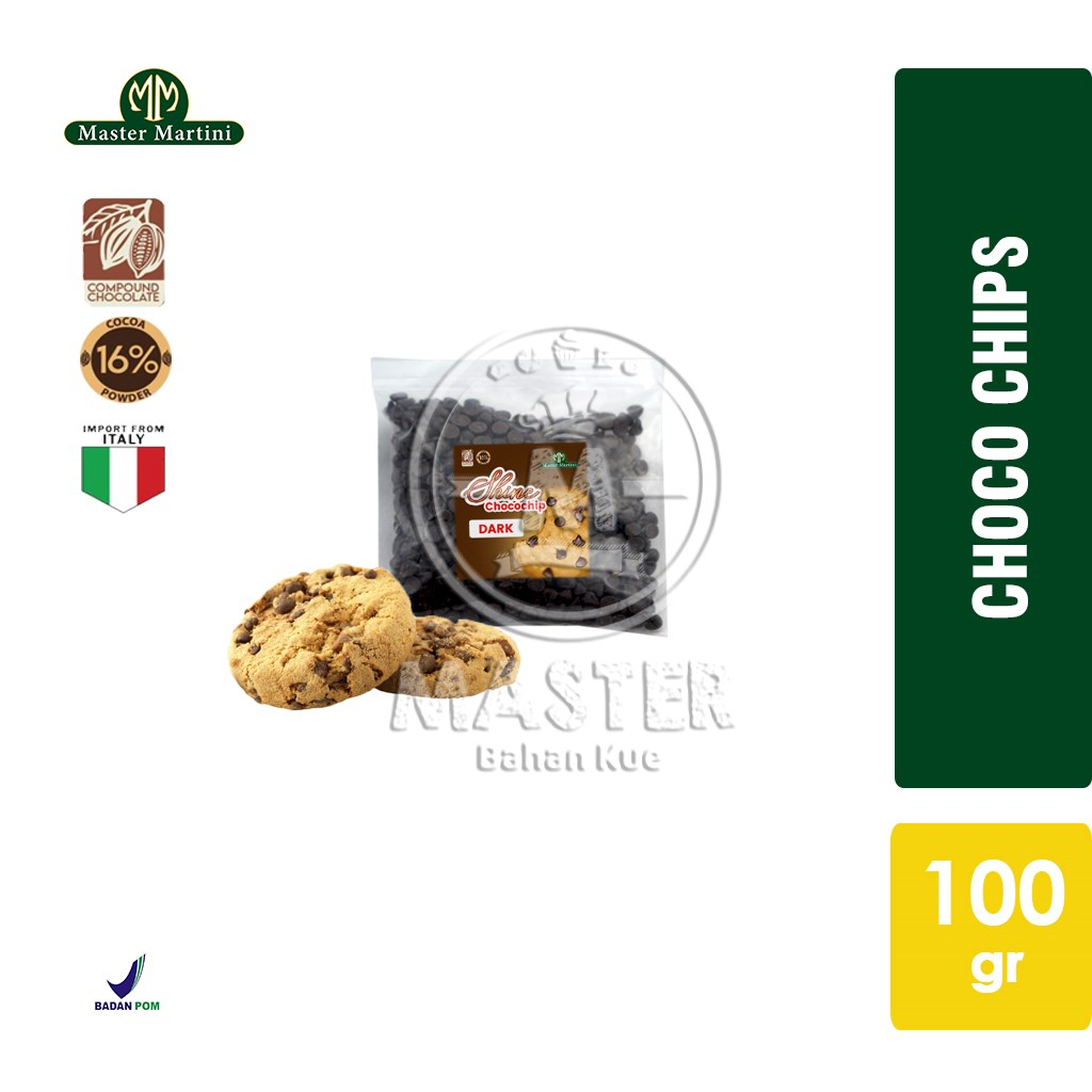 Jual Chocochip Master Martini Shine Dark Choco Chip Coklat [100 gr ...