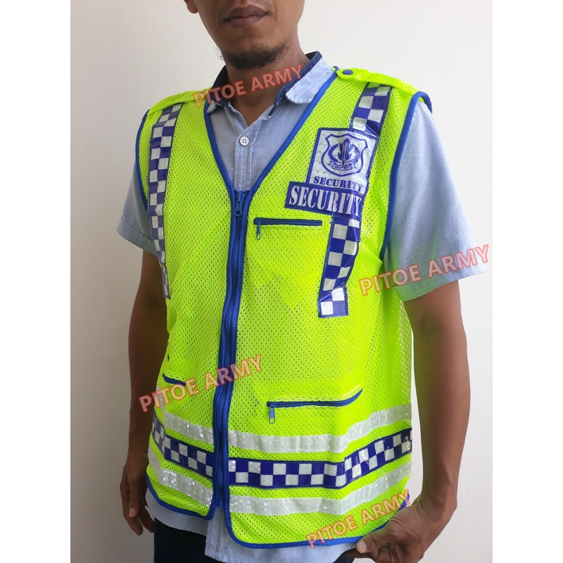 Jual Rompi Mesh Security Rompi Kerja Satpam Jaring Model Terbaru ...