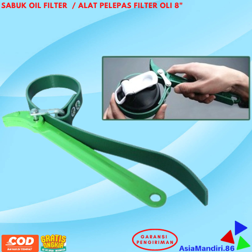 Jual Kunci Oli Filter Kulit Sabuk 8" Kunci Pembuka Filter Oli Mobil ...