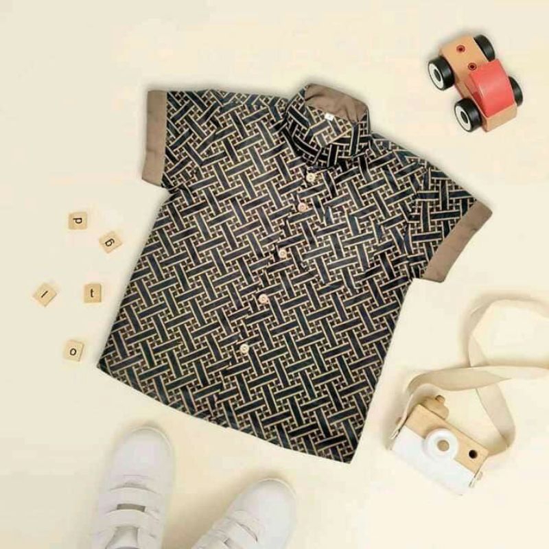 Jual Kemeja Batik Anak dan Ayah Motif Geribik | Shopee Indonesia