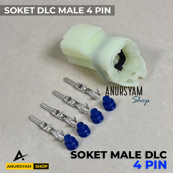 Jual Soket DLC Male 4 Pin / Soket Male DLC 4 Pin | Shopee Indonesia