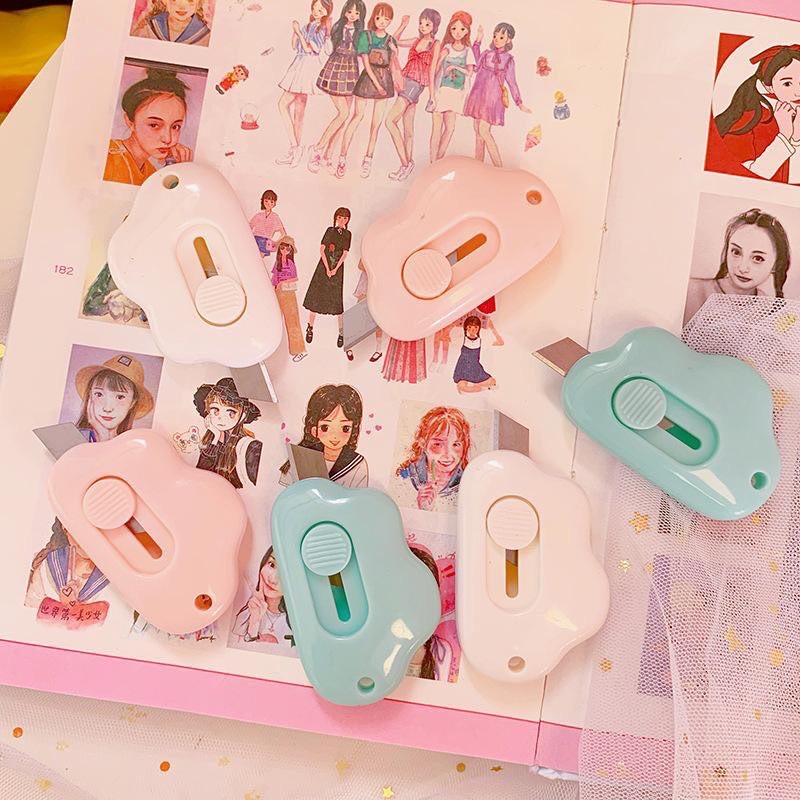 Jual Mini Cutter Portabel Cloud Desain Simple Simpel Pisau Tajam untuk ...