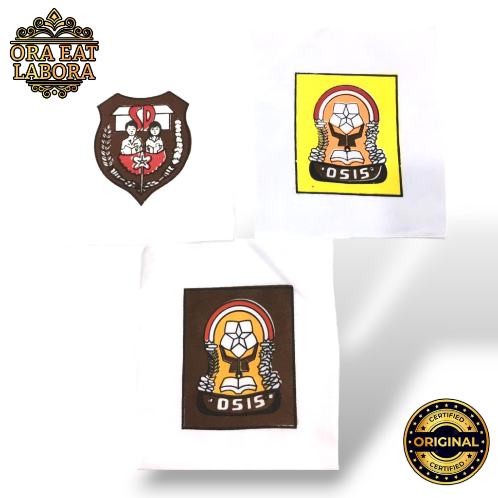 Jual Sablon Logo OSIS Untuk SD/SMP/SMA - Ora Eat Labora | Shopee Indonesia