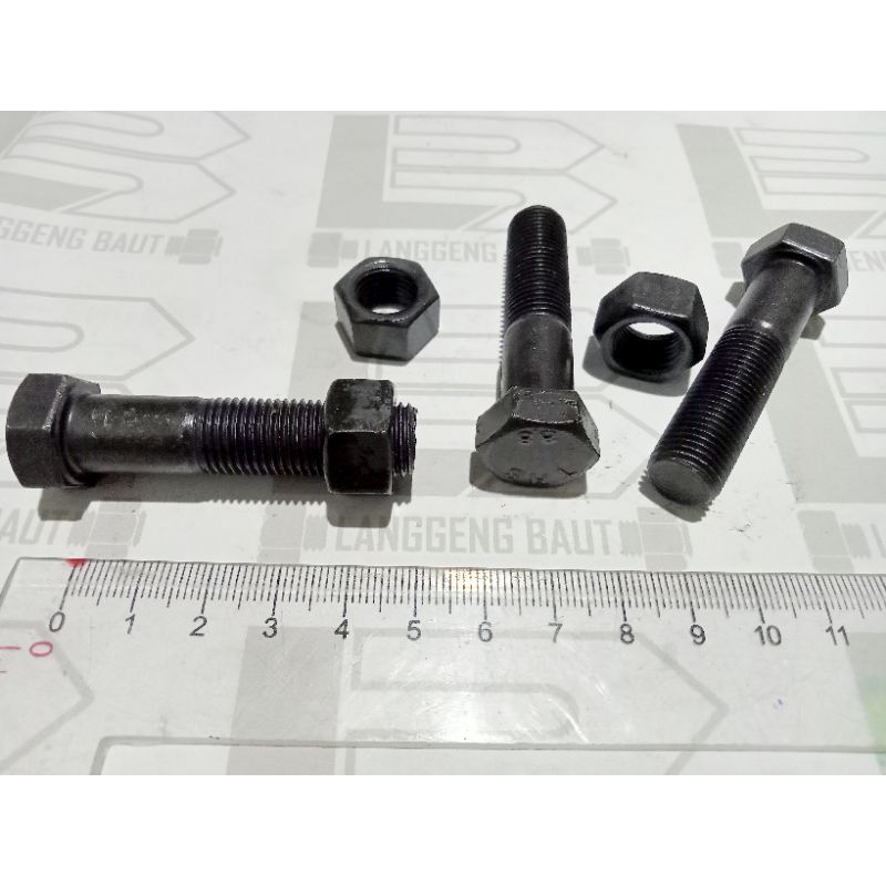 Jual Baut Mur BAJA M12 X 50 / 5cm Halus M12x50 P 1.25 | Shopee Indonesia
