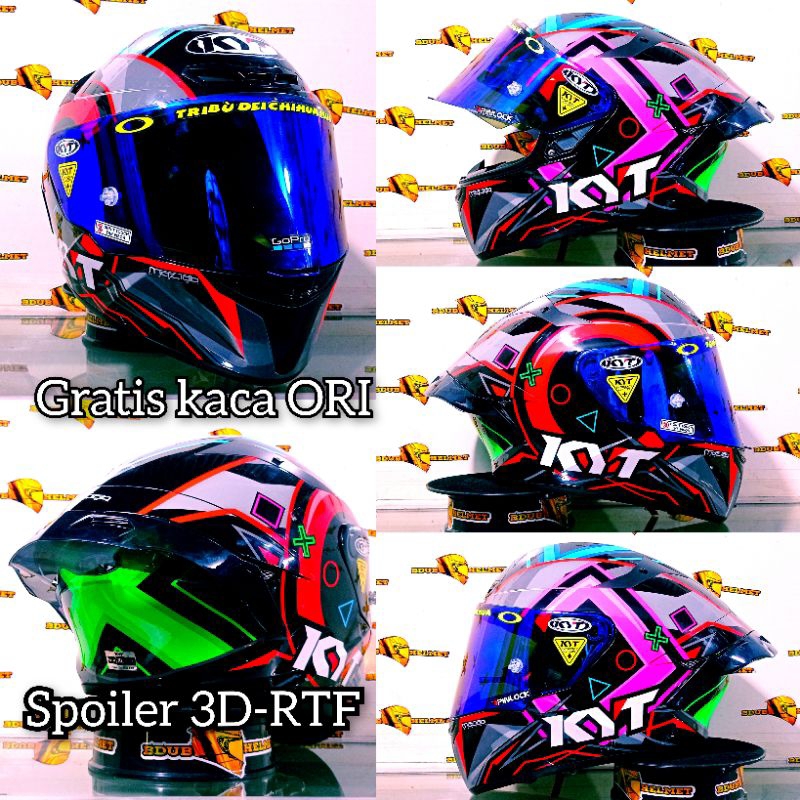 Jual helm full face Kyt tt course motif Venom Carnage paket ganteng 100% Ori kyt baru | Shopee ...