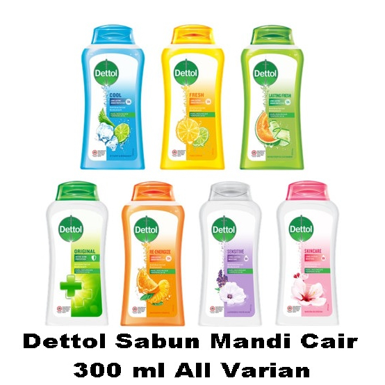 Jual Dettol Sabun Mandi Cair 300 ml All Varian - Dettol Body Wash Botol 300 ml | Shopee Indonesia