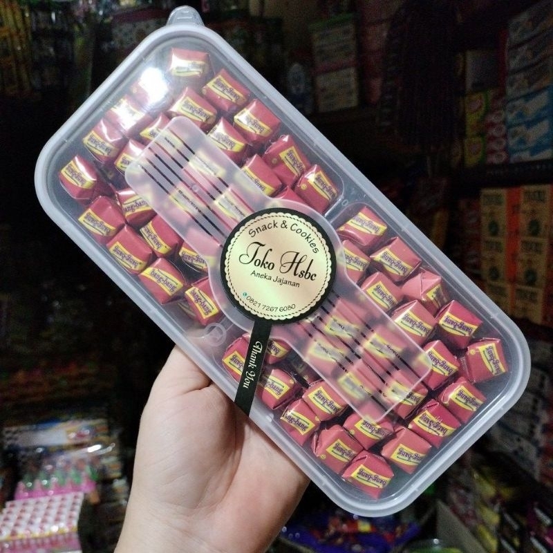 Jual COD bang bang cube/double coklat candy 1 cup isi 100pics | Shopee ...