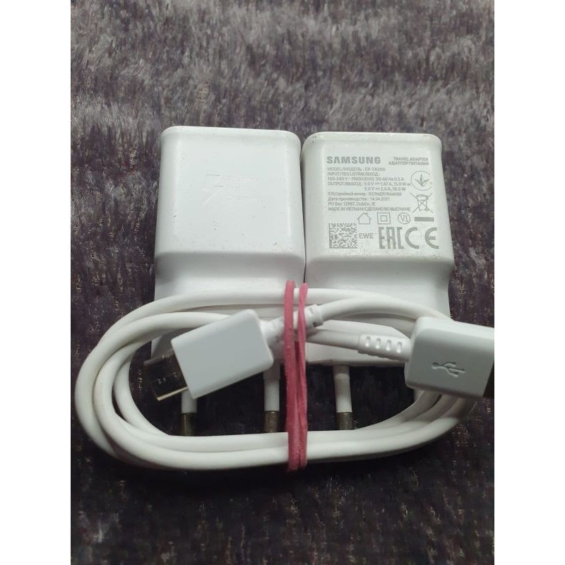 Jual charger original bawaan hp Samsung fast charging ukir type C A51 A31 A50 A50S S10 dll ...