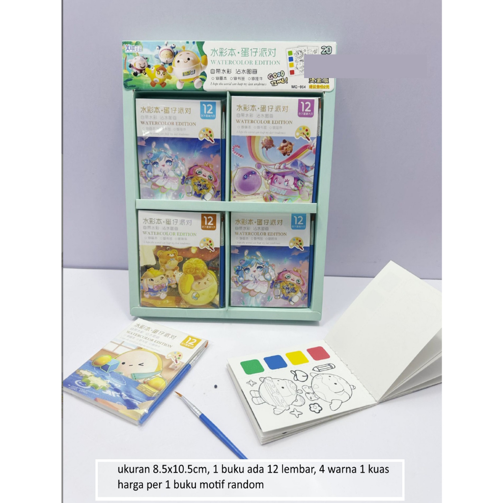 Jual [LOGU] Buku gambar mewarnai travel, Pocket coloring book, Buka ...