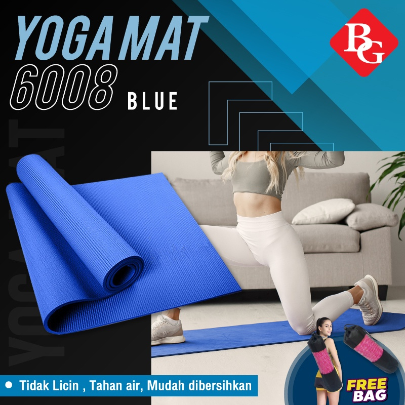 Jual HTD Sport Matras Yoga Pilates Meditasi Anti Slip 6mm 4mm Alat ...