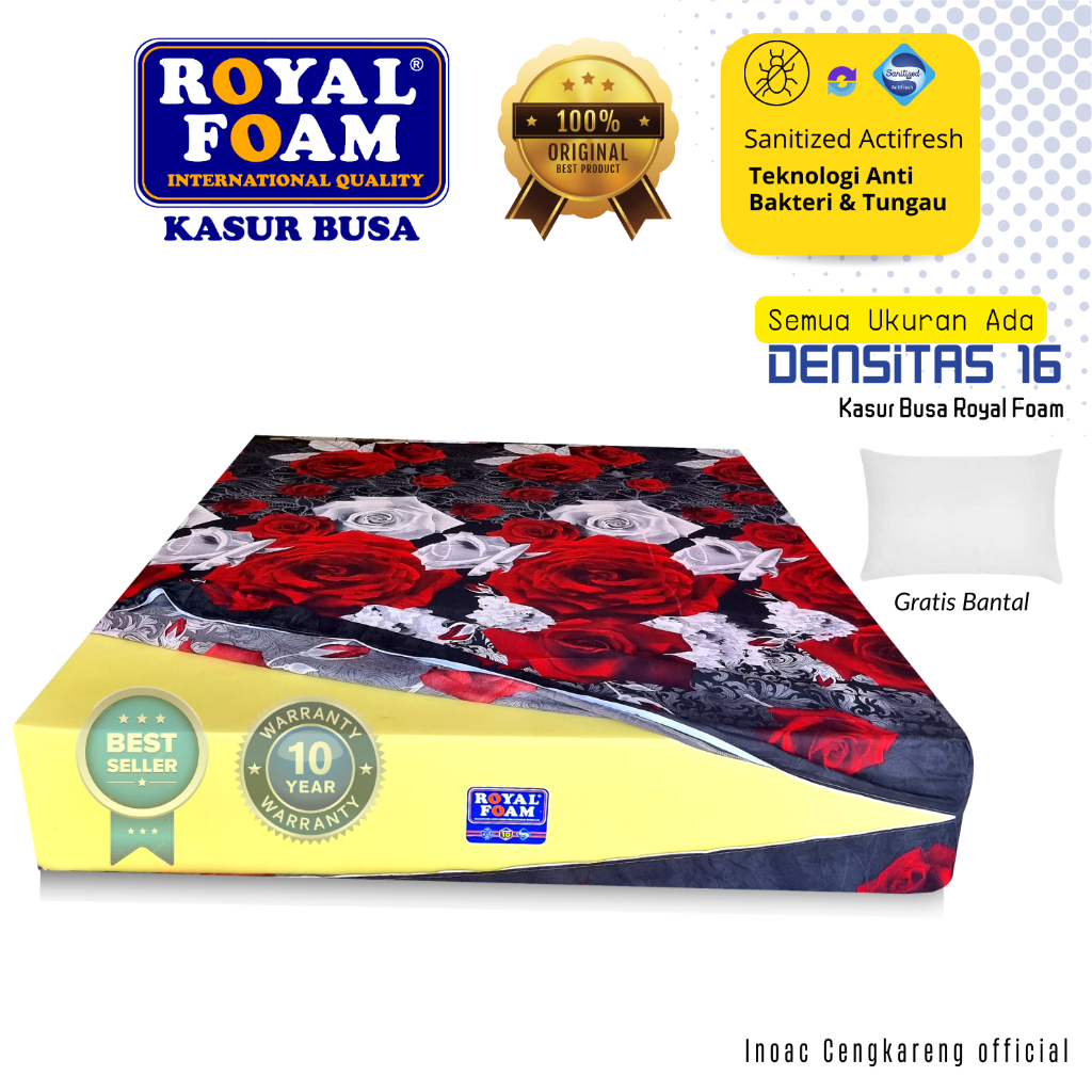 Jual Royal Foam Kasur Busa D16 Semua Ukuran 200x200 200x180 200x160 ...