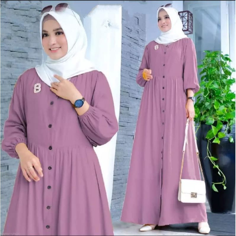 Jual New Arrival Baju Gamis Hitam Polos Simpel | Size S M L XL XXL ...
