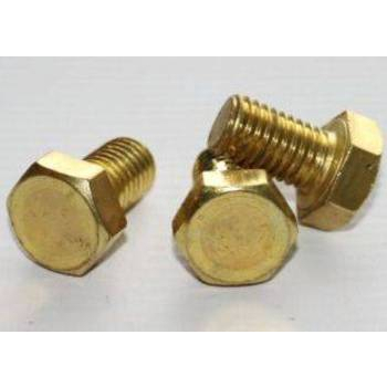 Jual M10 drat 1.5 KUNINGAN BAUT HEXAGONAL SEGIENAM / BOLT HEX HEXAGON ...
