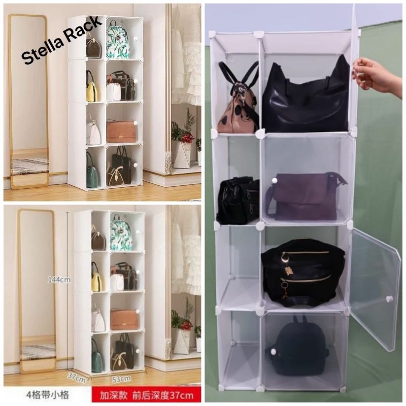 Jual RAK stella 2x4 shenar lemari penyimpanan Tas Serbaguna | Shopee ...