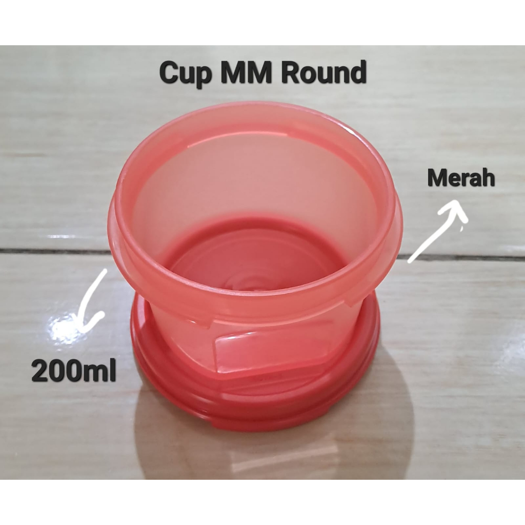 Jual ORIGINAL TUPPERWARE CUP MM ROUND MPASI 200ML 1PC | Shopee Indonesia