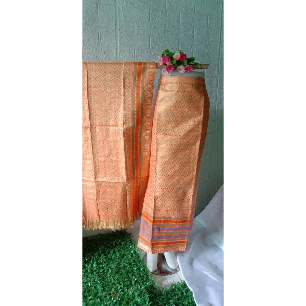 Jual SET ROK SELENDANG SONGKET JADI/SIAP PAKAI SIMPEL PRAKTIS | Shopee ...