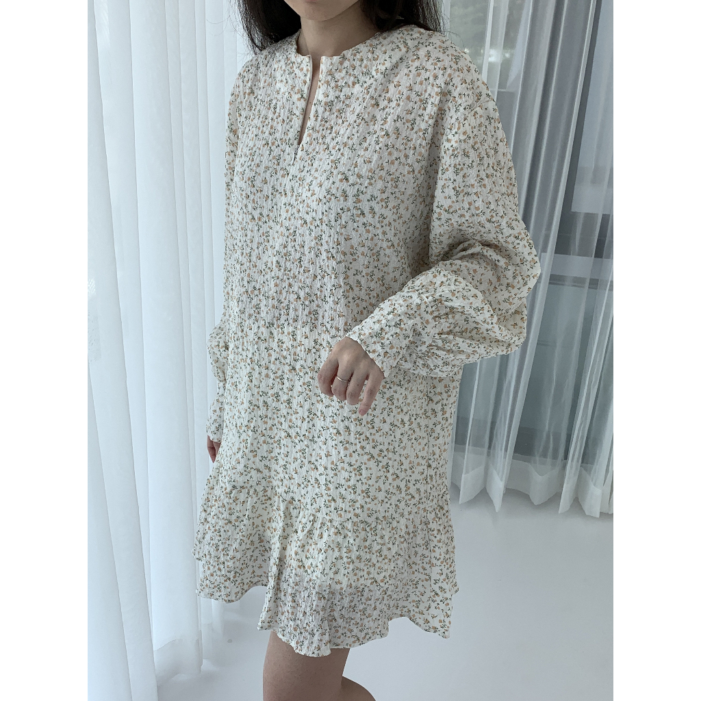 Jual OFEYA - Gege Longsleeve Dress - Puffy Dress - Oversize Dress ...