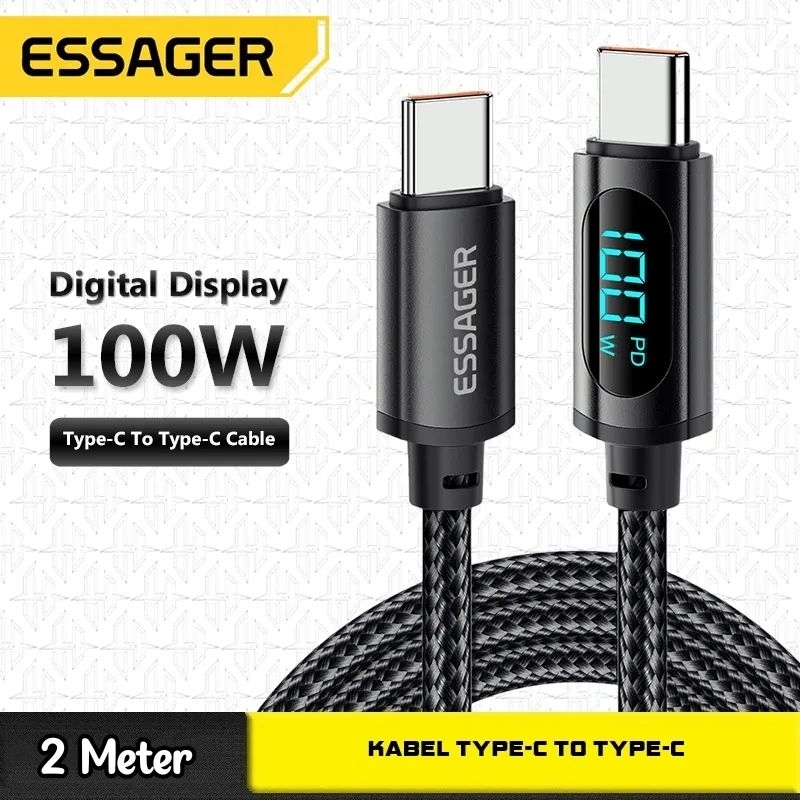 Jual Essager Digital Display Charging Cable 100W 2m | Shopee Indonesia