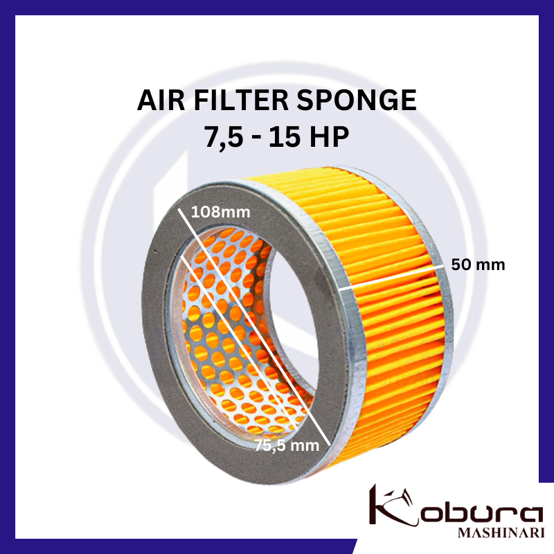 Jual Air Filter Sponge 7,5 - 15 HP Kompresor Angin Saringan Udara ...