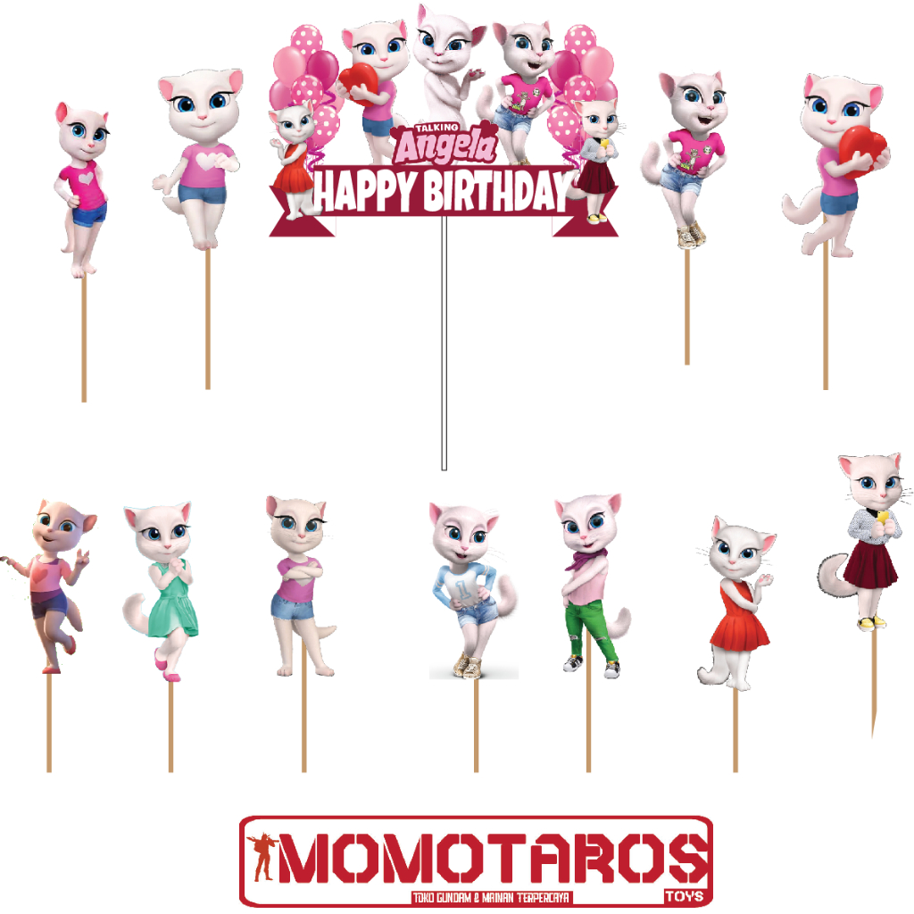 Jual Topper cake Talking Angela Solo set | Shopee Indonesia