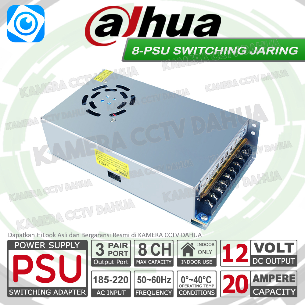 Jual POWER SUPPLY CCTV 12V 20A PSU SWITCHING DC ADAPTOR JARING | Shopee Indonesia