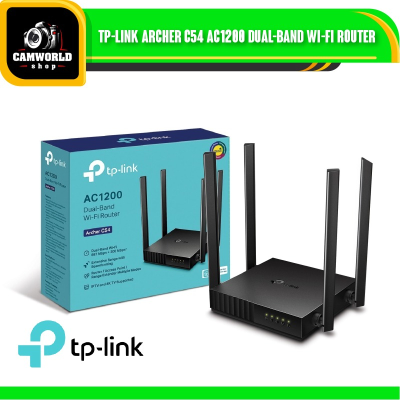 Jual Tp-Link Archer C54 AC1200 Dual-Band Wi-Fi Router TpLink Archer C ...