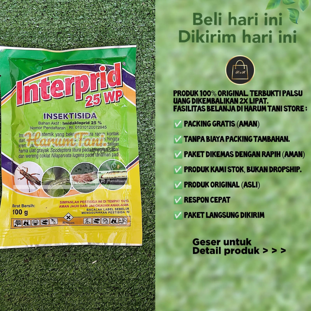 Jual Interprid 25 WP (100 g) Untuk membasmi hama :belalang, wereng ...