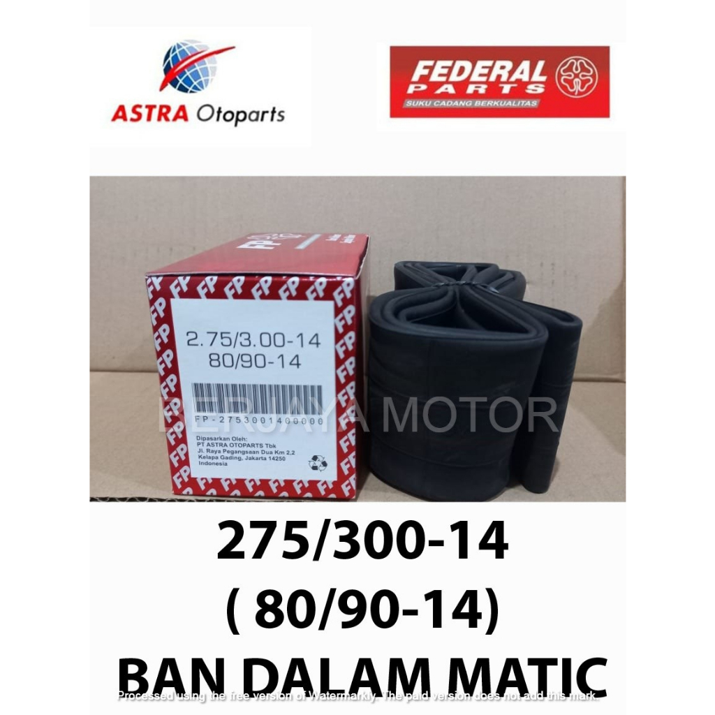 Jual BAN DALAM FEDERAL RING 14 275/300-14 / 80/90-14,90/80-14 MOTOR ...