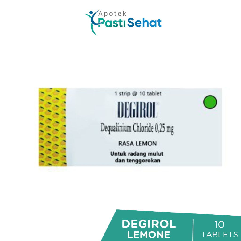 Jual Degirol Lozenges 1 Strip Isi 10 Tablet / Sariawan / Radang Tenggorokan / Permen Sakit ...
