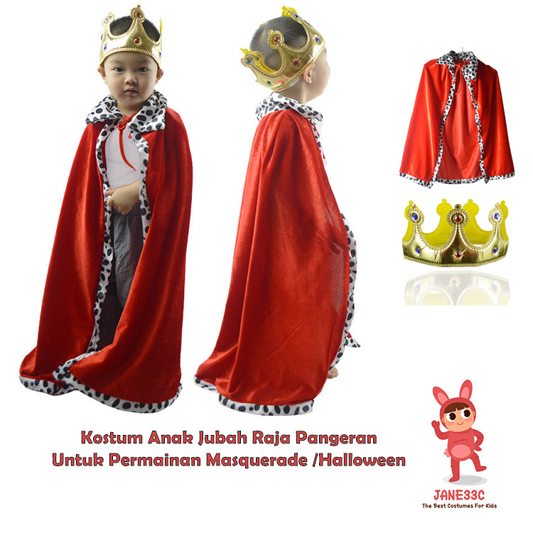 Jual Kostum Anak Jubah Raja Pangeran Untuk Permainan Masquerade ...