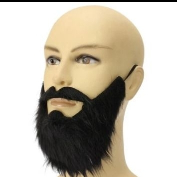 Jual Jenggot palsu janggut brewok kumis wig rambut fake beard cosplay ...