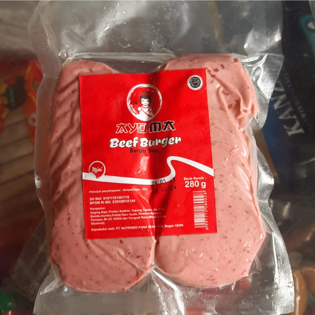 Jual Daging Burger Ayoma Isi 20 berat 280 gr / beef burger | Shopee ...