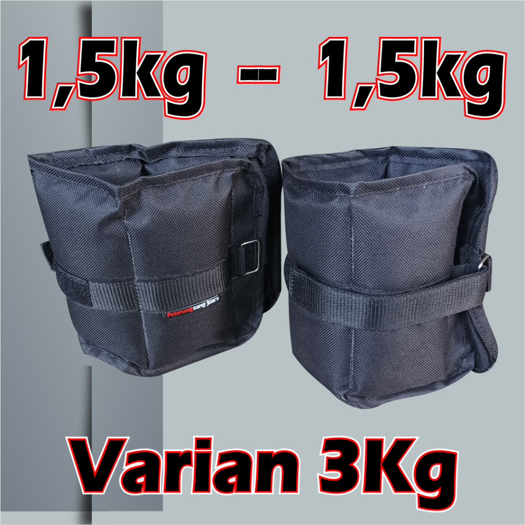 Jual pemberat kaki 3 KG,Wrist Band Bending Kaki Pemberat 100%original ...