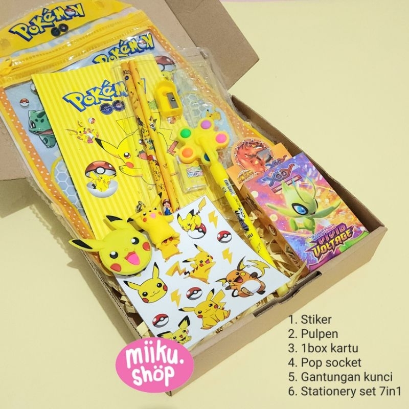 Jual HAMPERS GIFT BOX POKEMON PIKACHU | Shopee Indonesia