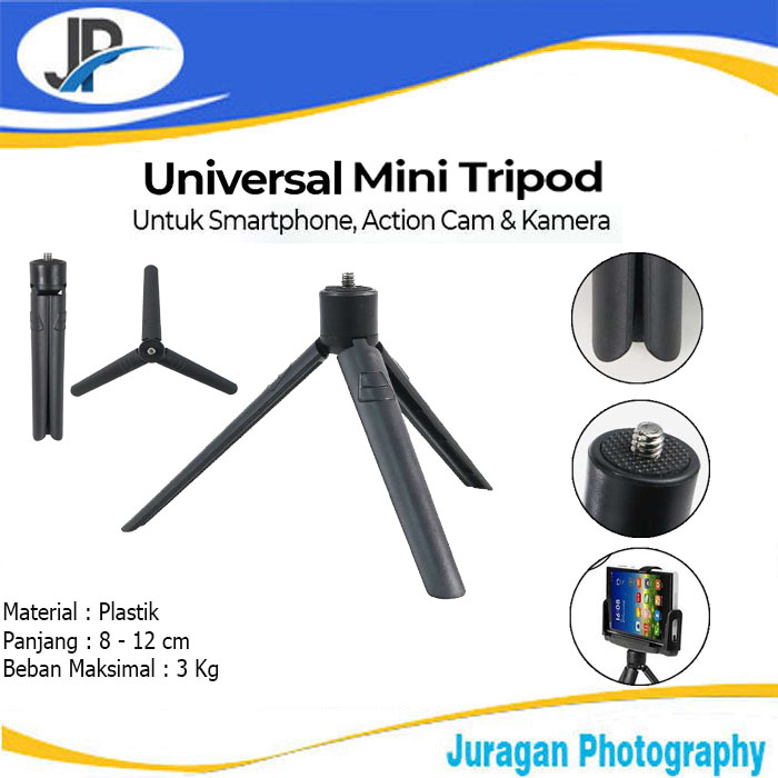 Jual Tripod MIni Stand For Smartphone - Action Camera - Camera ...