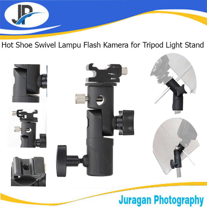 Jual Hot Shoe Swivel Lampu Flash Kamera for Tripod Light Stand | Shopee ...