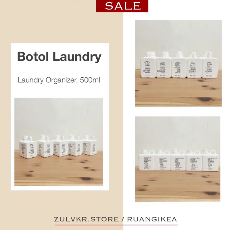 Jual [V3.2] Botol laundry aesthetic refill Botol Sabun Cair LAUNDRY ...