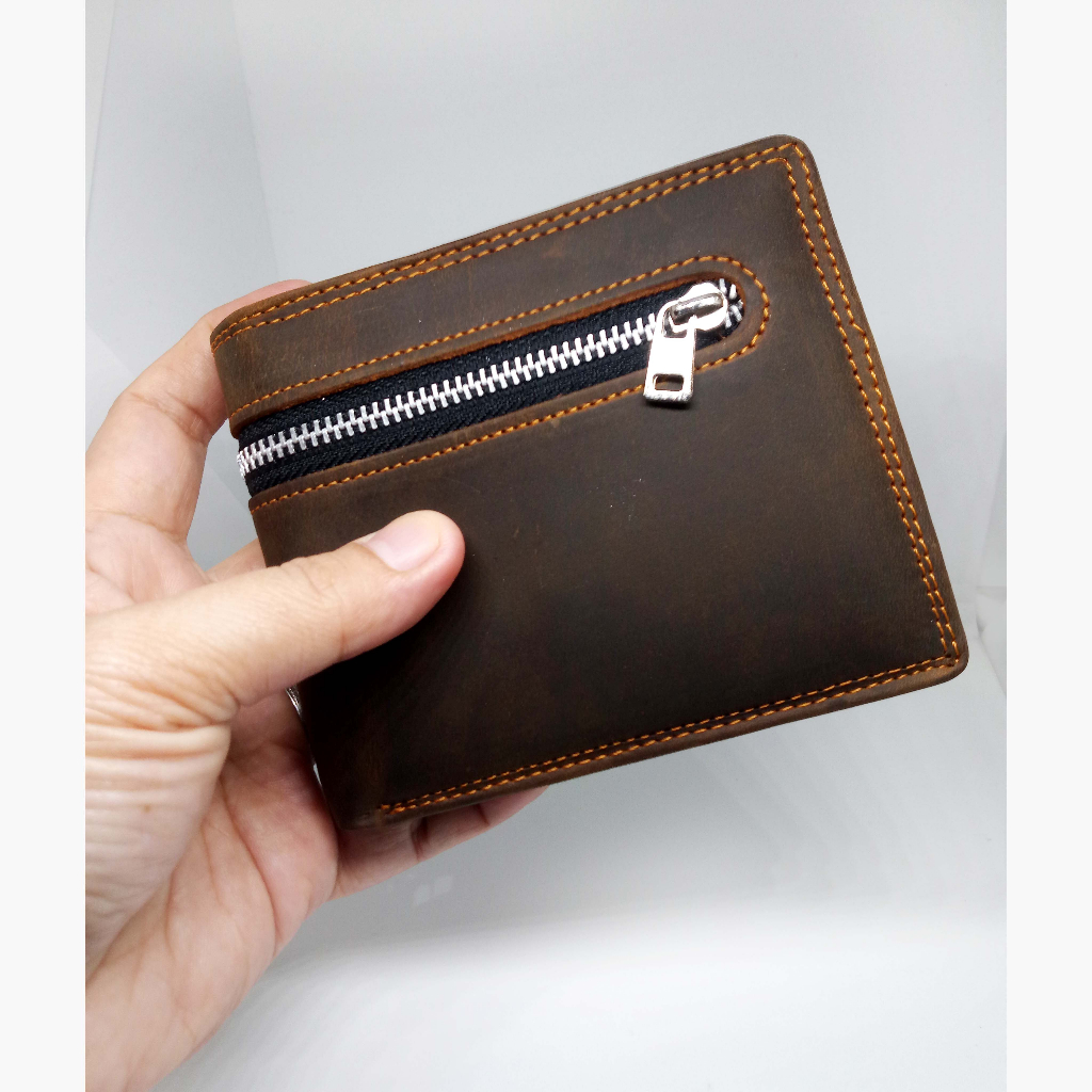 Jual Dompet Lipat Full Kulit Sapi Asli Vintage Premium | Shopee Indonesia
