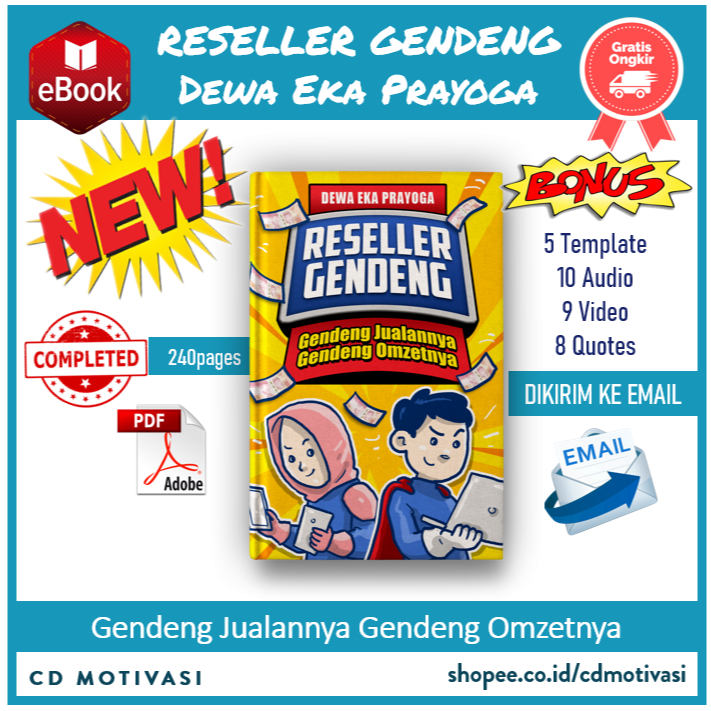 Jual Reseller Gendeng (Gendeng Jualannya Gendeng Omzetnya) | Shopee ...
