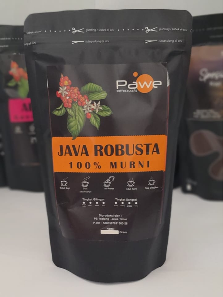 Jual Kopi Bubuk Java Robusta Malang Pawe Coffee | Shopee Indonesia