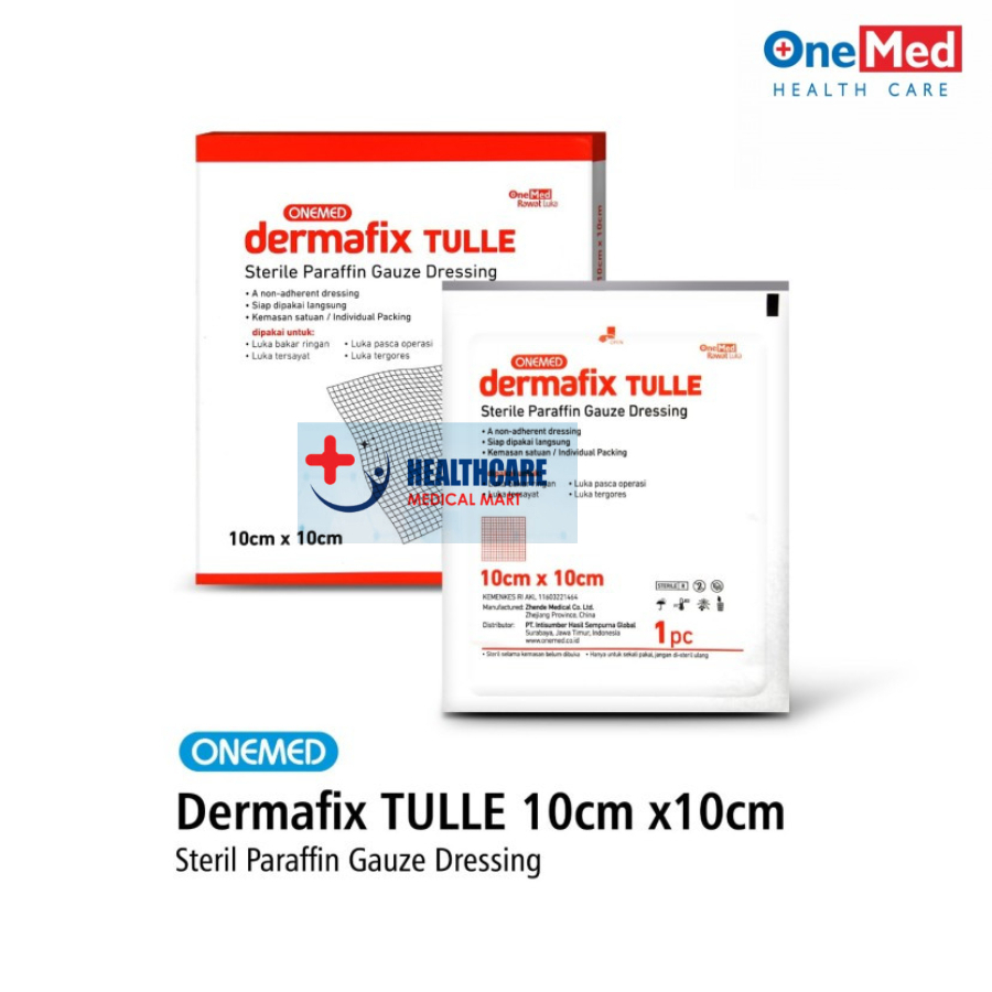 Jual Dermafix Tulle 10x10cm Paraffin Gauze Onemed Harga ECER Kasa ...