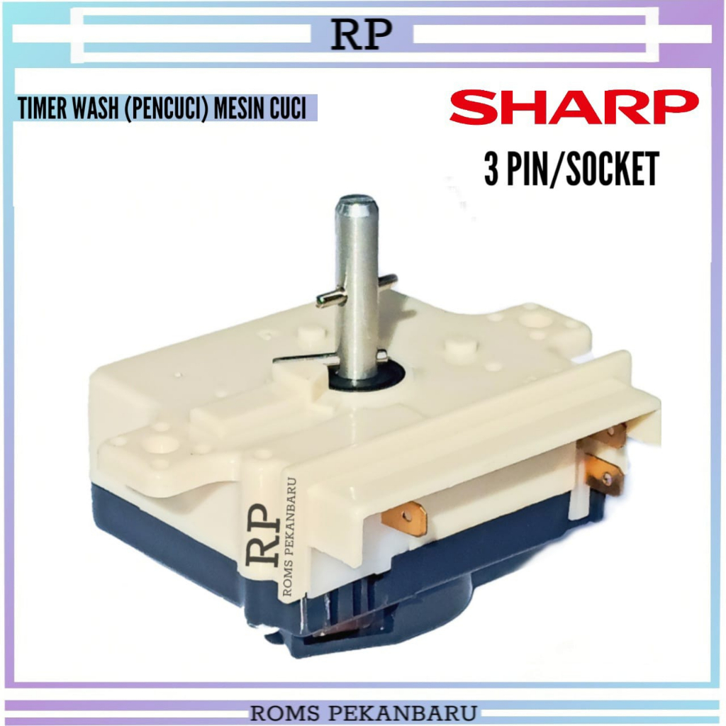 Jual TIMER WASH MESIN CUCI SHARP 2 TABUNG 3PIN - TIMER SHARP PENCUCI ...