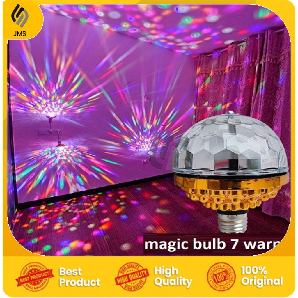 Jual Lampu LED RGB E27 7 Warna Lampu Disko Lampu Disco RGB Mini ...